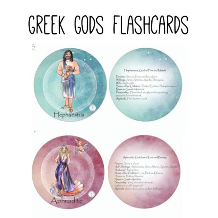 Greek Gods Flashcards/Basic Info about 13 Greek Gods and Goddesses/All