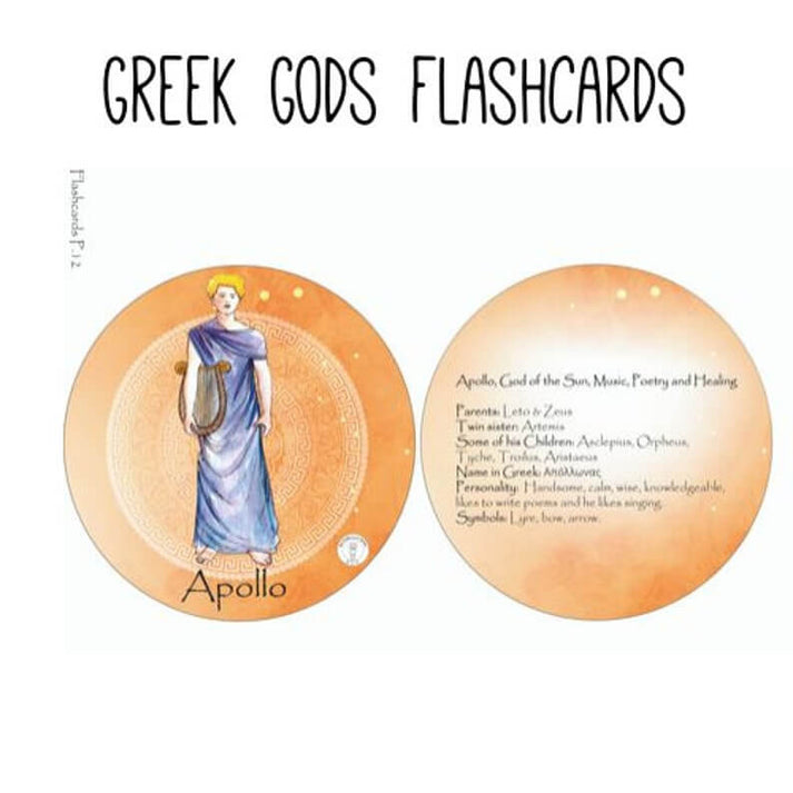 Greek Gods Flashcards/Basic Info about 13 Greek Gods and Goddesses/All